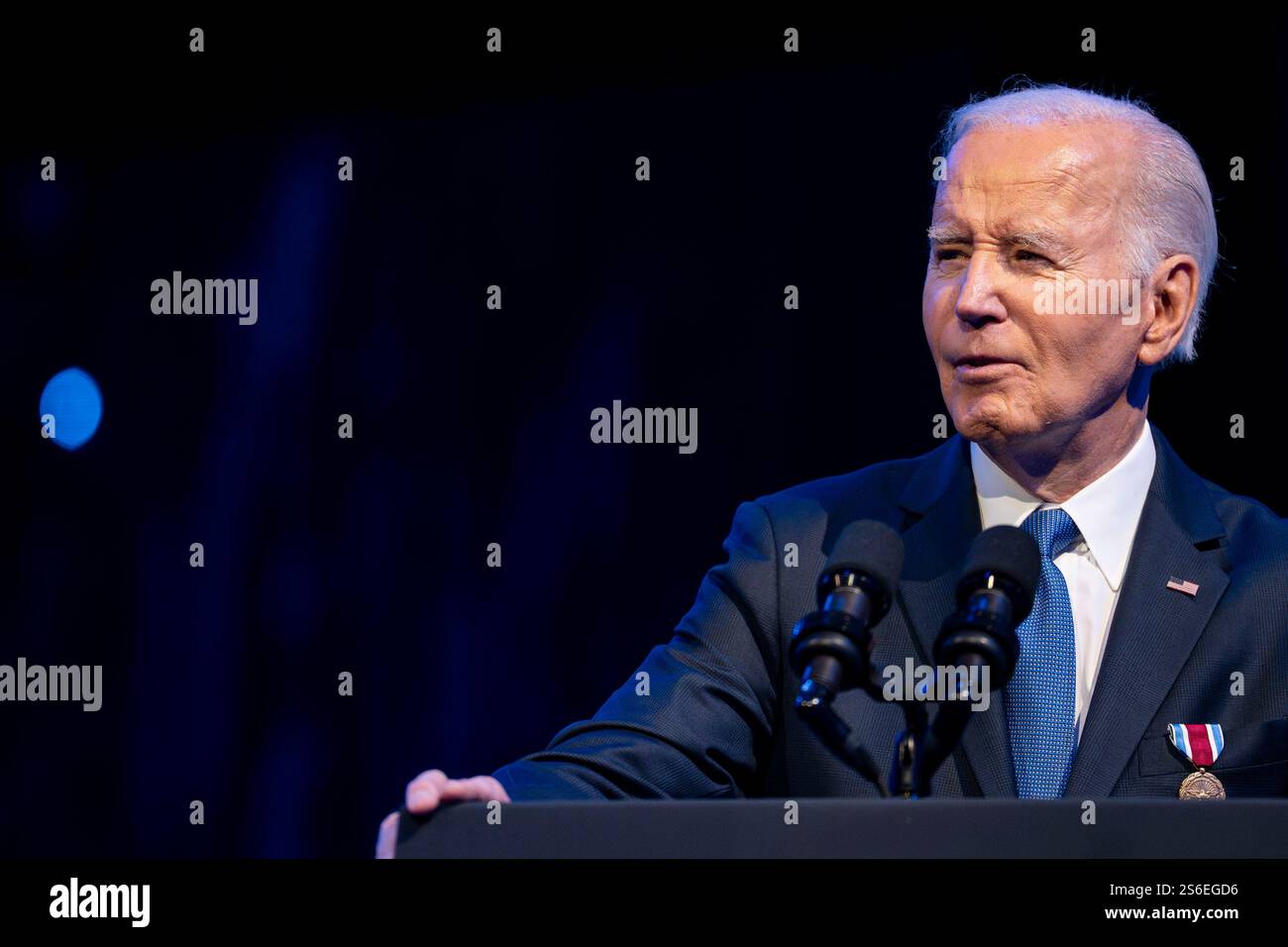 United States President Joe Biden delivers remarks at a Department of ...