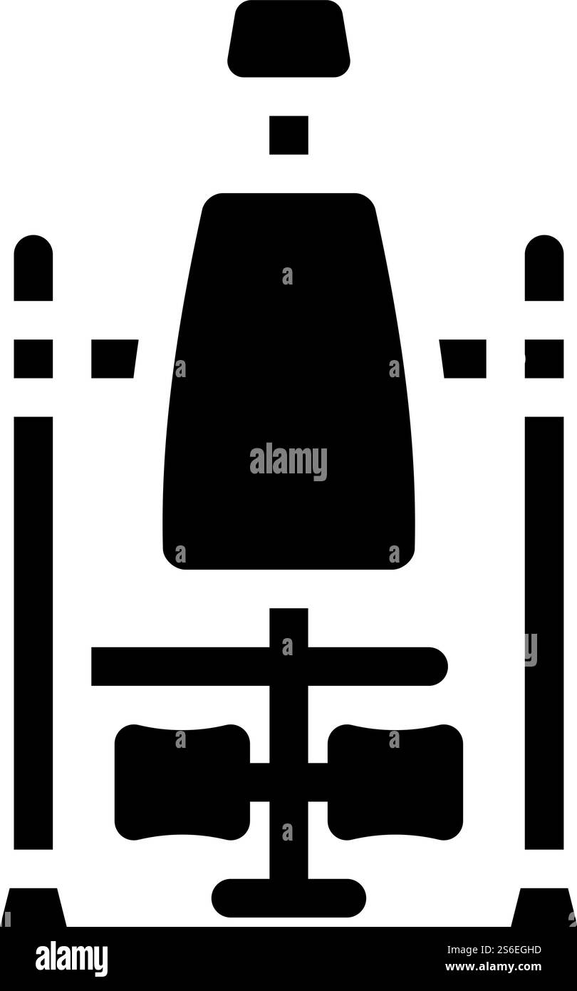 inversion table glyph icon vector. inversion table sign. isolated ...
