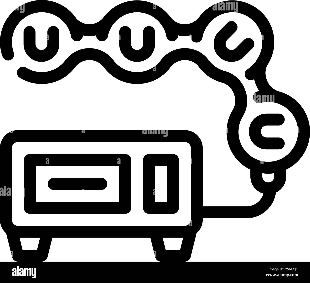 magnetic therapy apparatus line icon vector. magnetic therapy apparatus ...