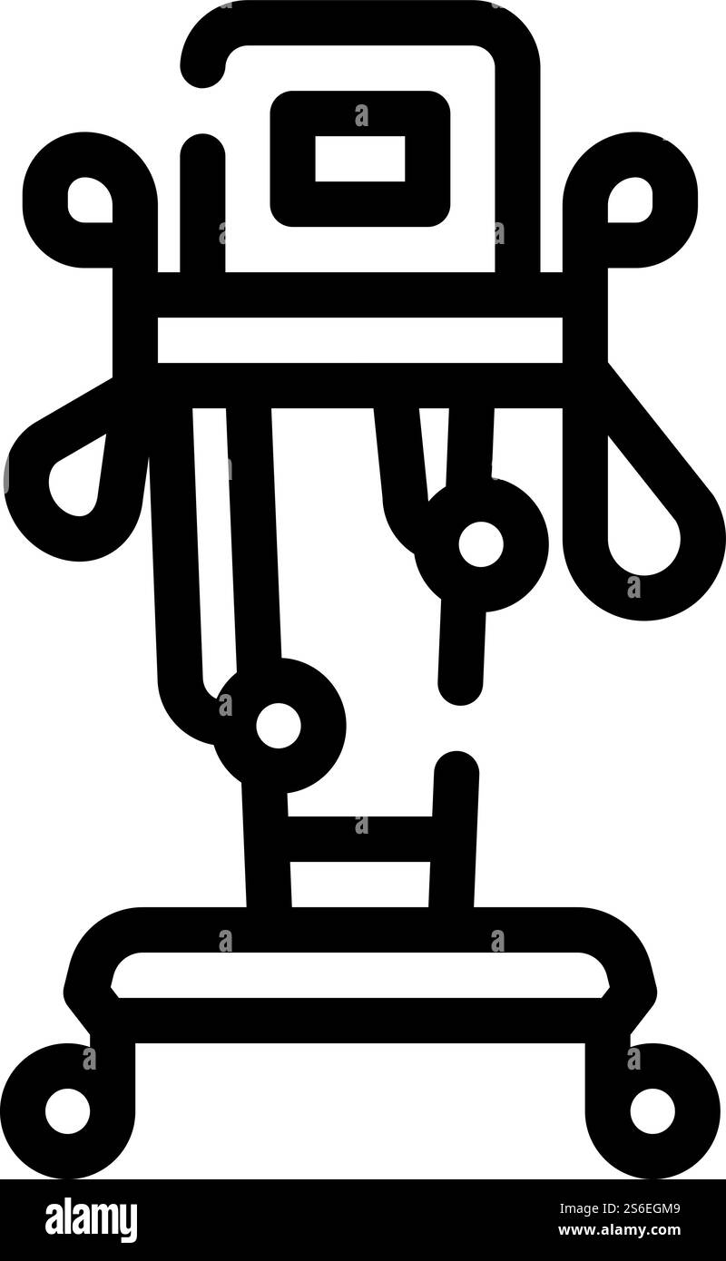 physiotherapy complex line icon vector. physiotherapy complex sign ...