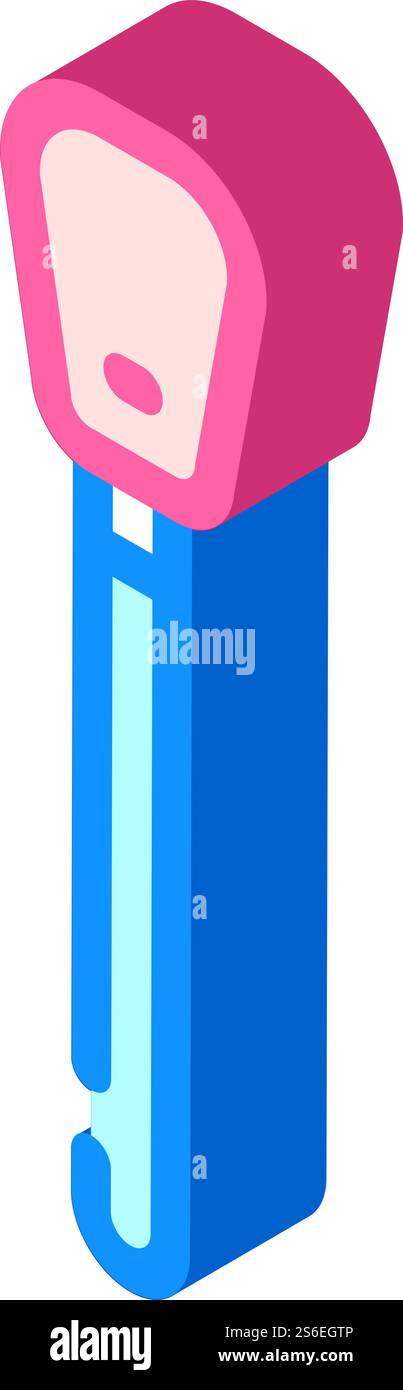 stick for cleaning fragile items isometric icon vector. stick for ...