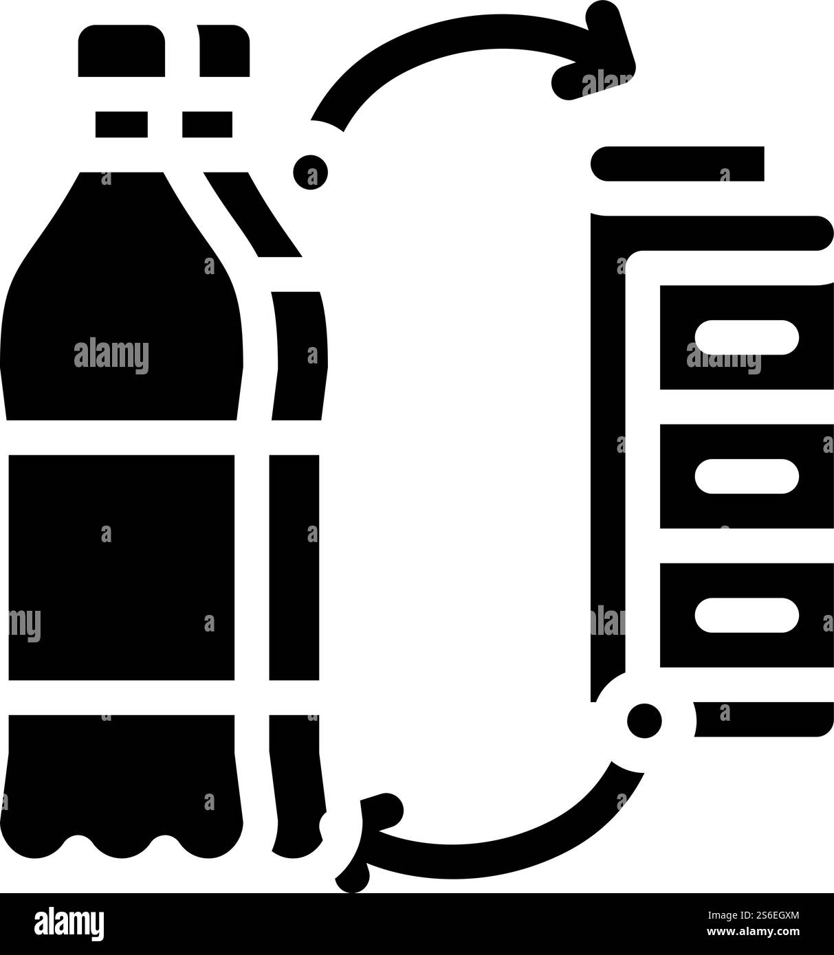 recycling and reuse glyph icon vector. recycling and reuse sign ...