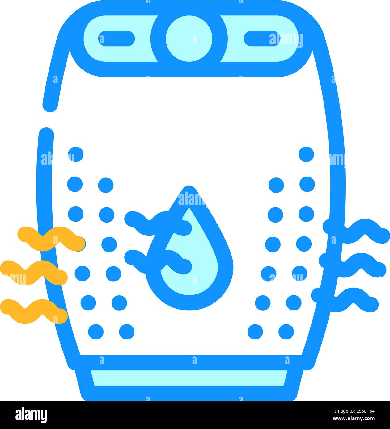moisturizing air device color icon vector. moisturizing air device sign ...