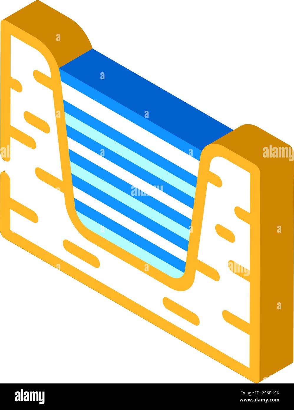 box of napkins isometric icon vector. box of napkins sign. isolated ...