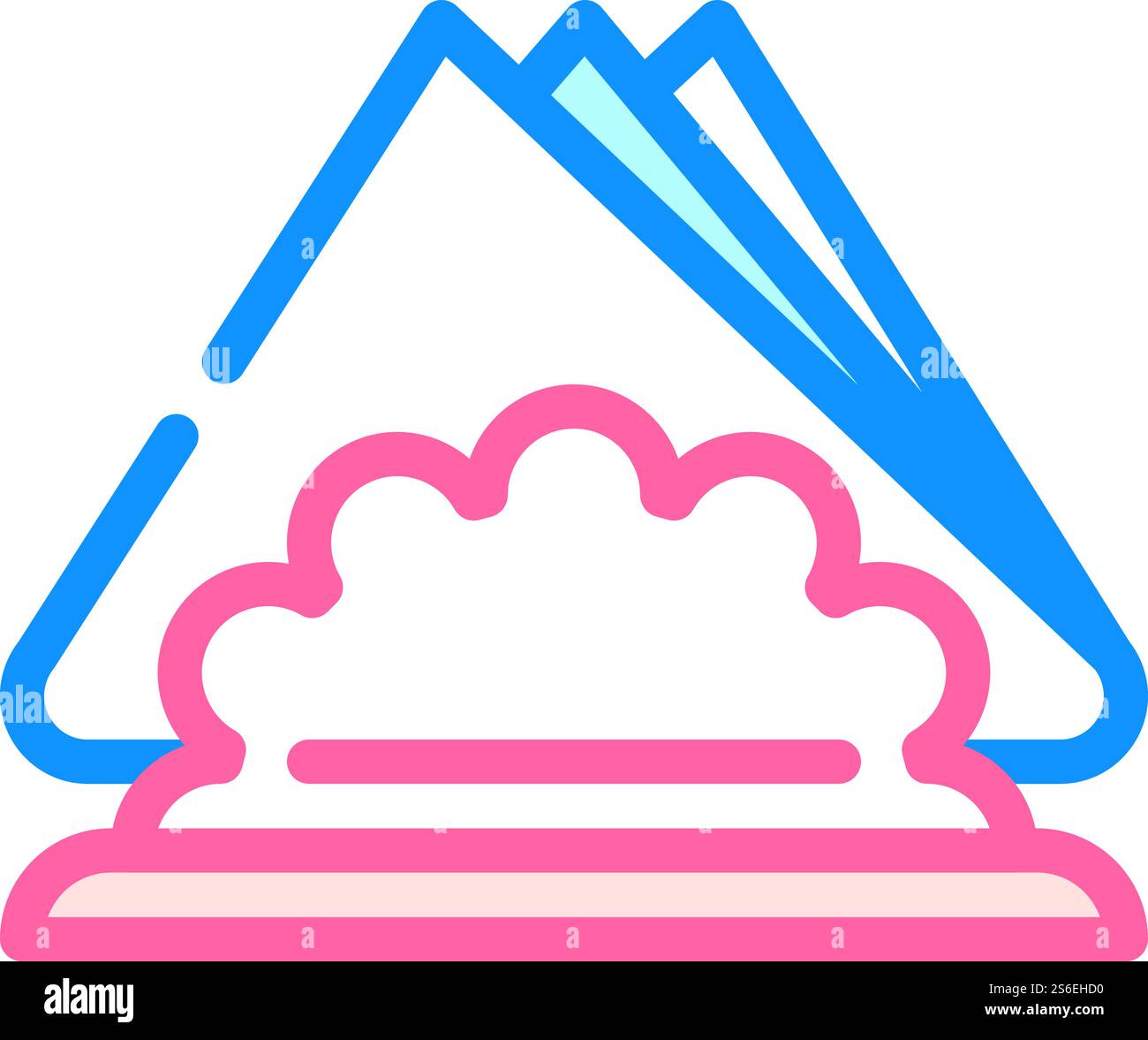 holder for napkins color icon vector. holder for napkins sign. isolated ...
