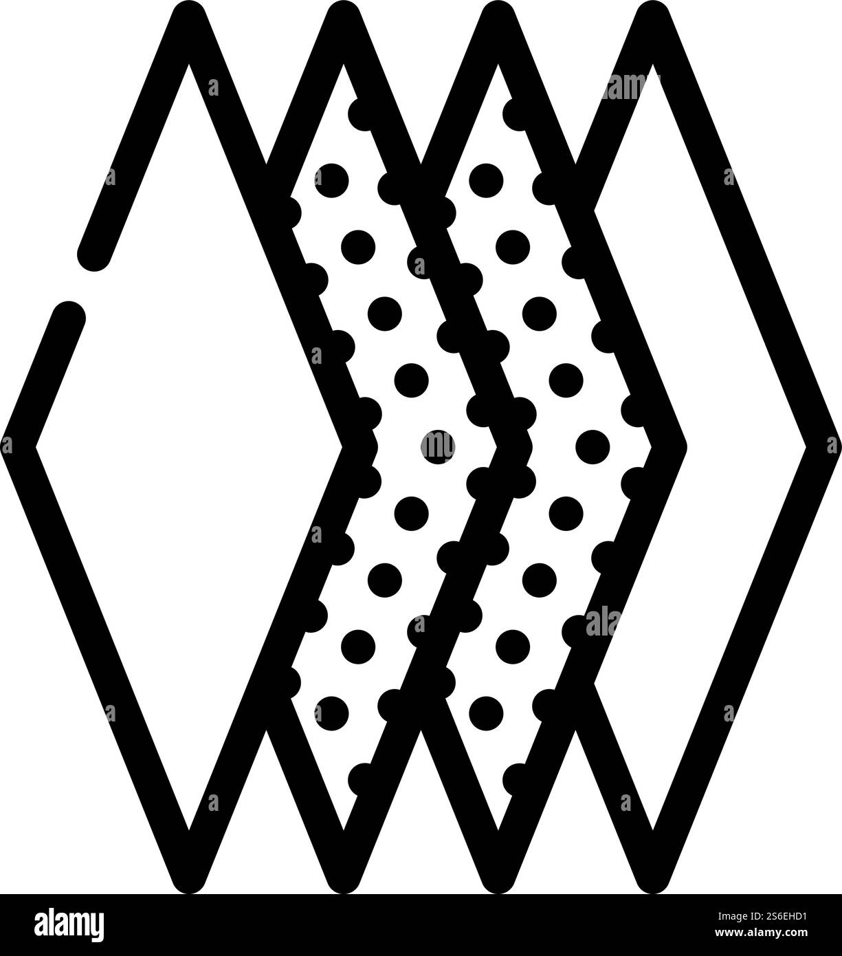 layers of wipe line icon vector. layers of wipe sign. isolated contour ...