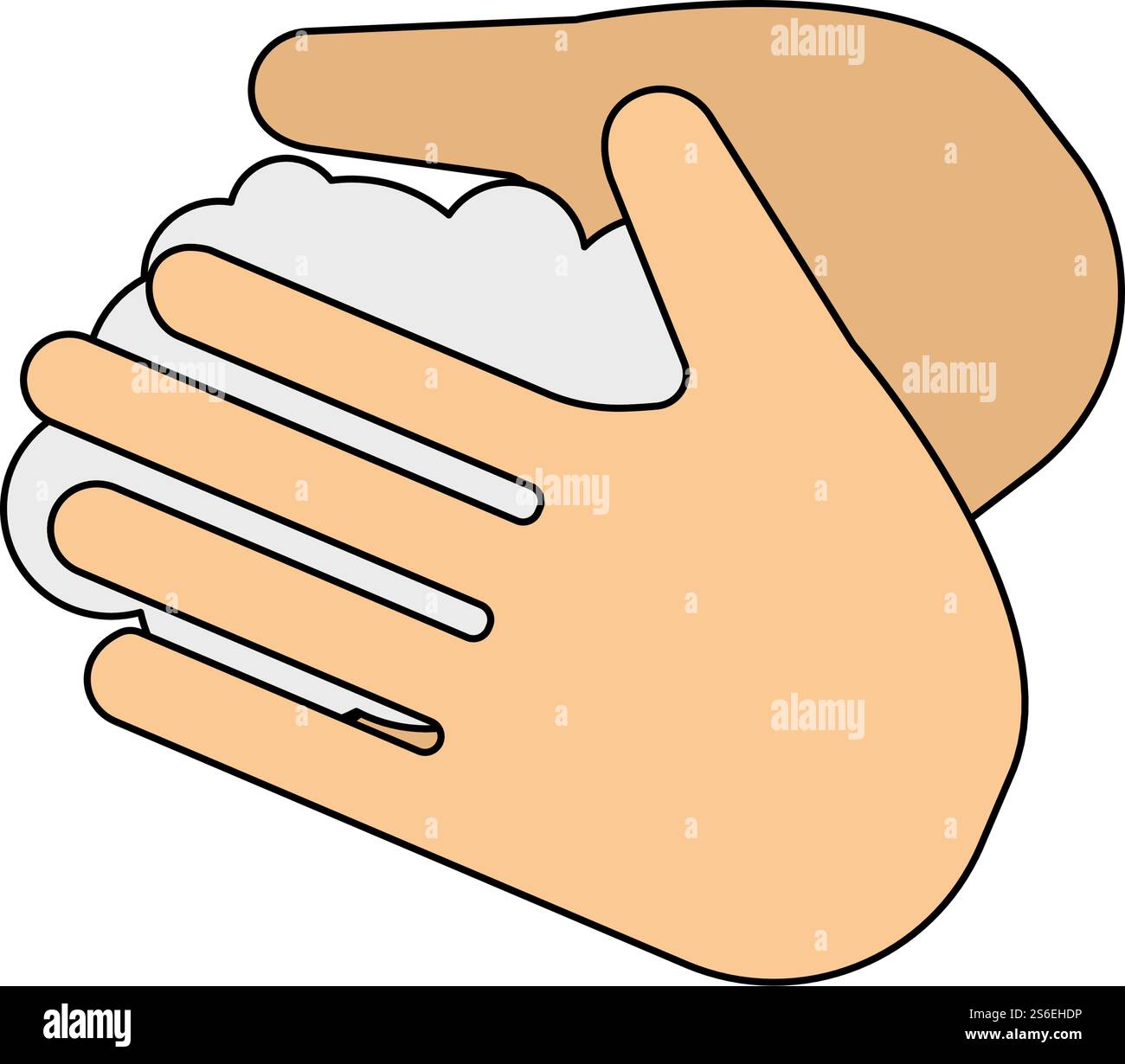 Hand Washing Icon. Editable Outline With Color Fill Design. Vector ...