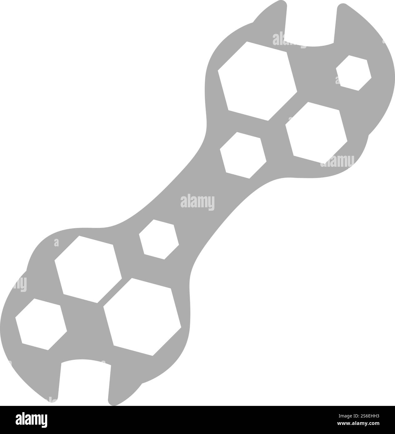 Bike Spanner Icon. Flat Color Design. Vector Illustration Stock Vector ...