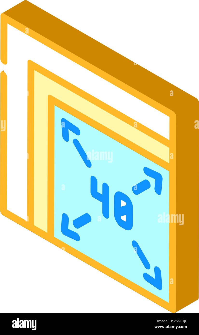 different sizes of napkins isometric icon vector. different sizes of ...