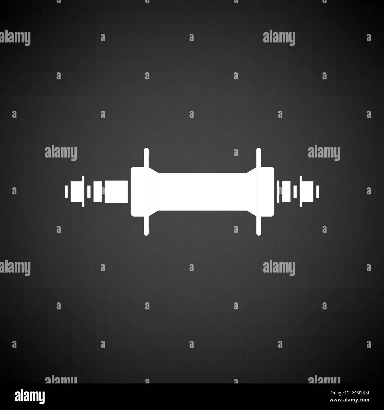 Bike hub icon white Stock Vector Images - Alamy