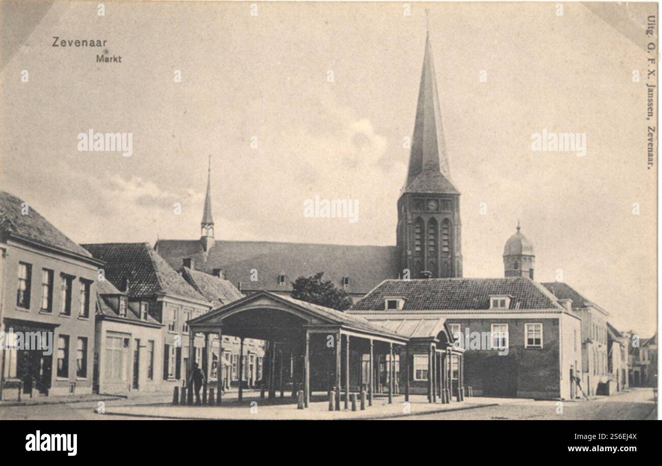 Gerardus Franciscus Xaverius Jansen - Ansichtkaart van de Markt van ...