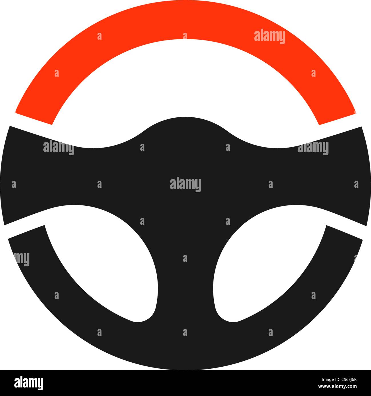 Steering wheel logo vector flat design Stock Vector Image & Art - Alamy