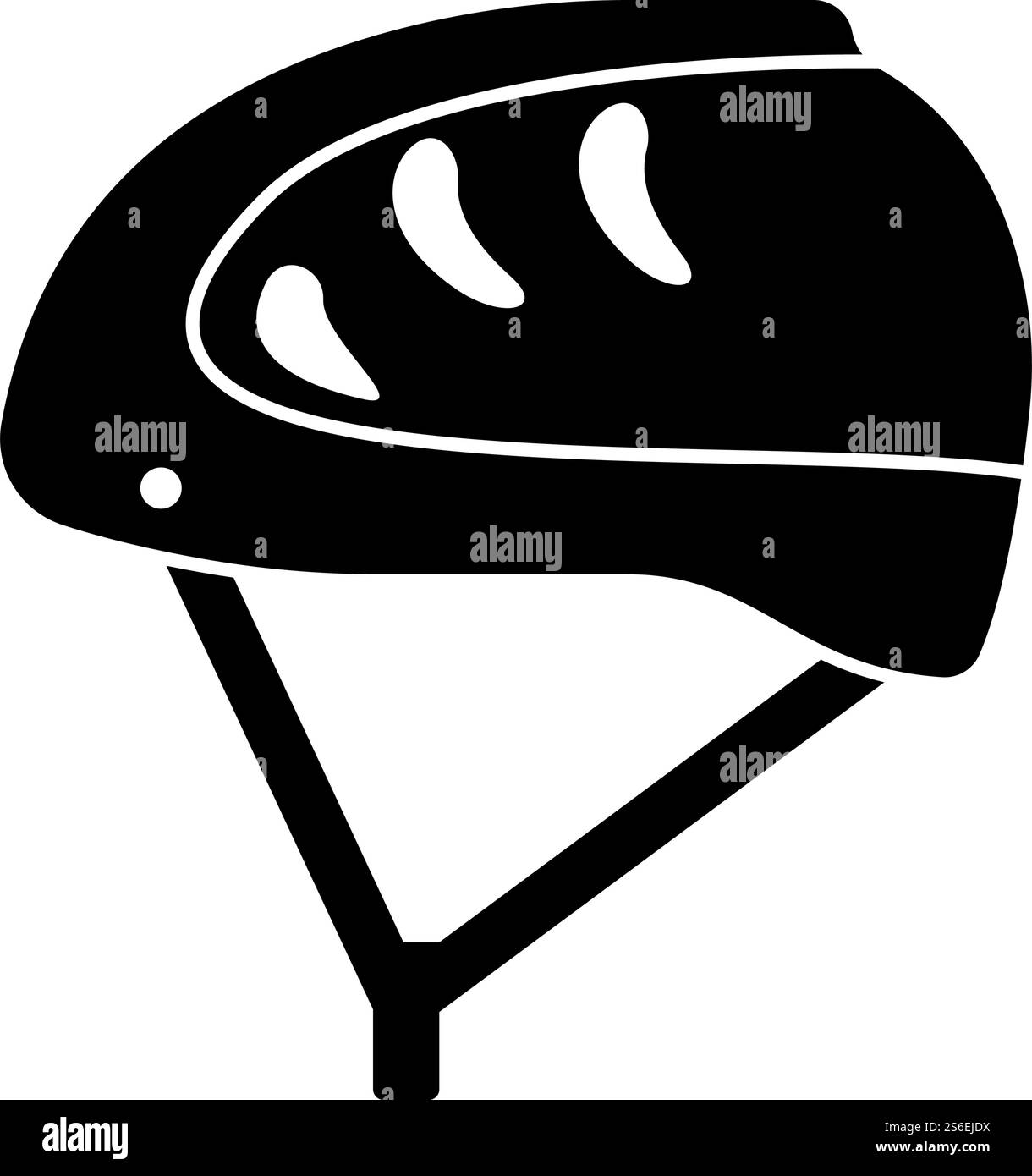 Climbing Helmet Icon. Black Stencil Design. Vector Illustration Stock ...