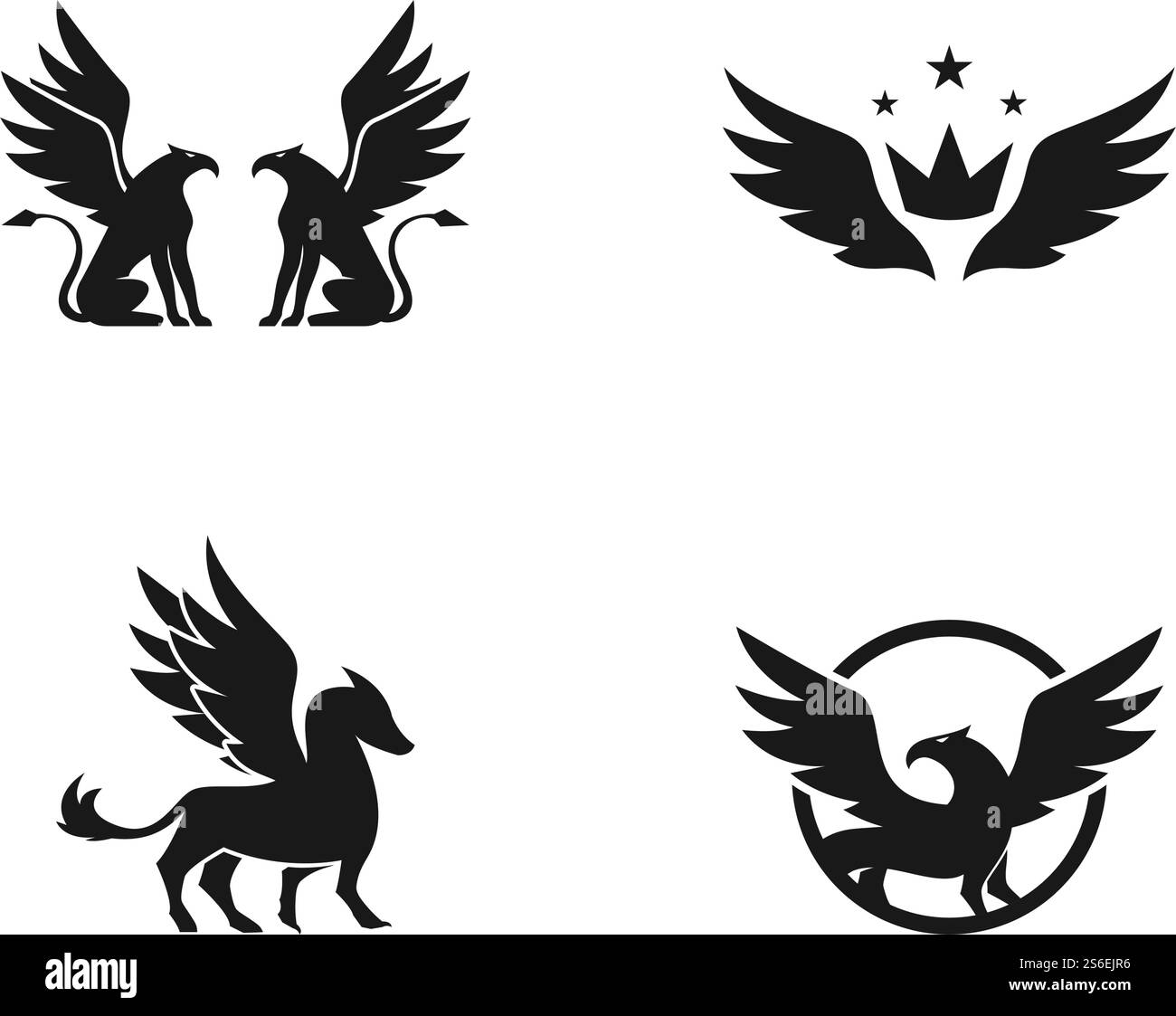 Griffin logo illustration vector design Stock Vector Image & Art - Alamy