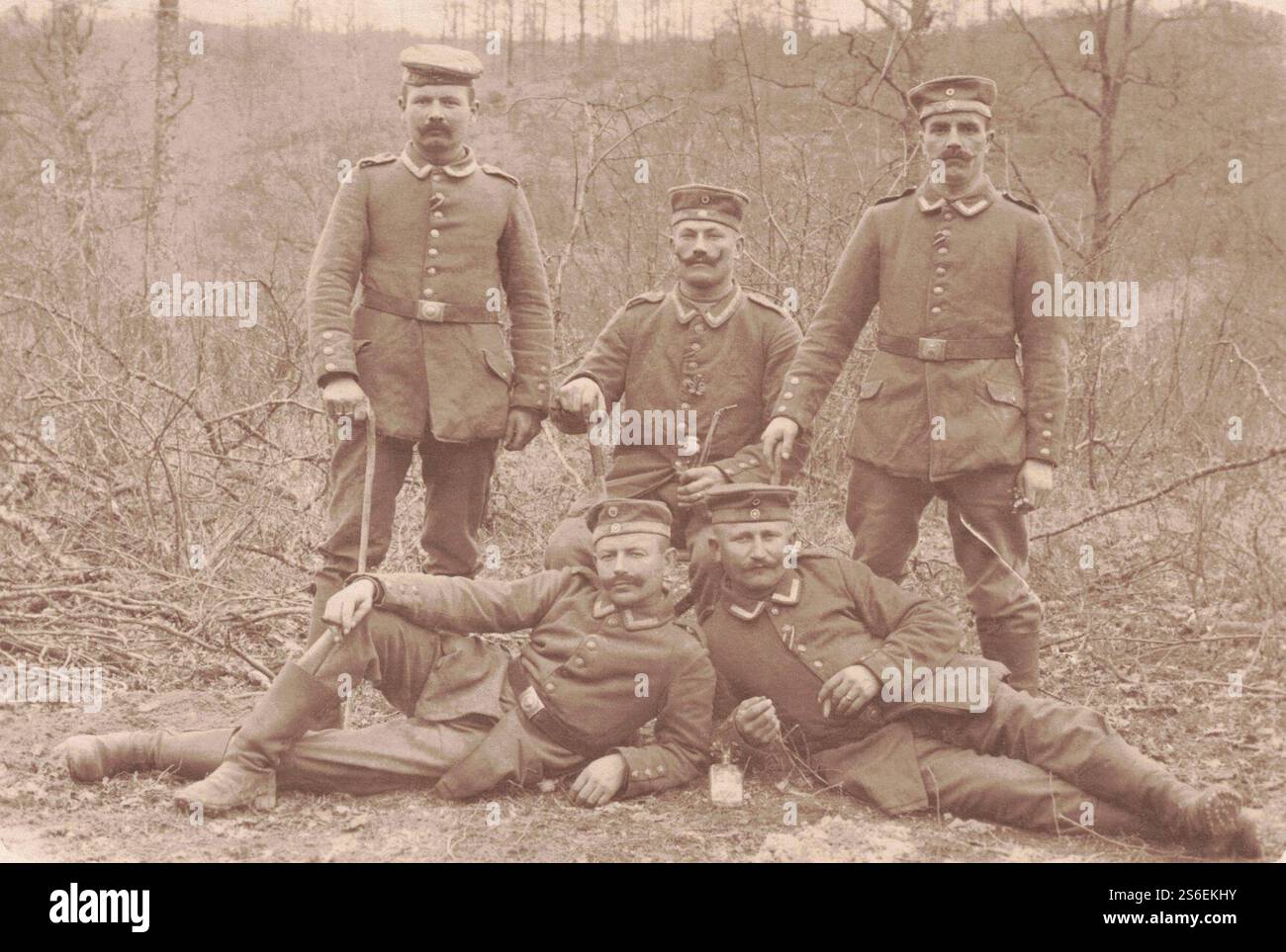 German Imperial Soldiers of 118th Infantry Regiment Stock Photo - Alamy