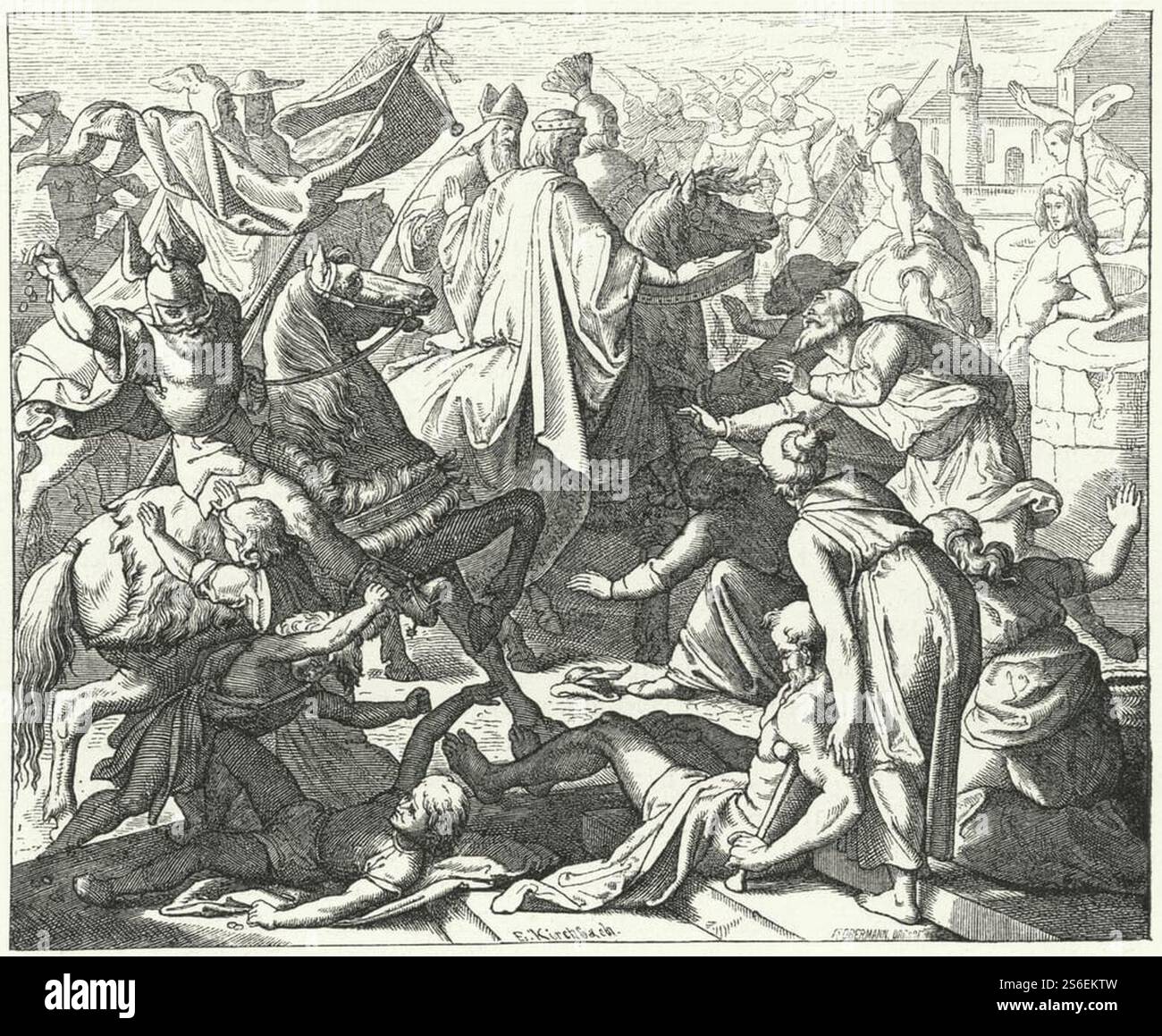 German School - Coronation procession of the Holy Roman Emperor Conrad ...