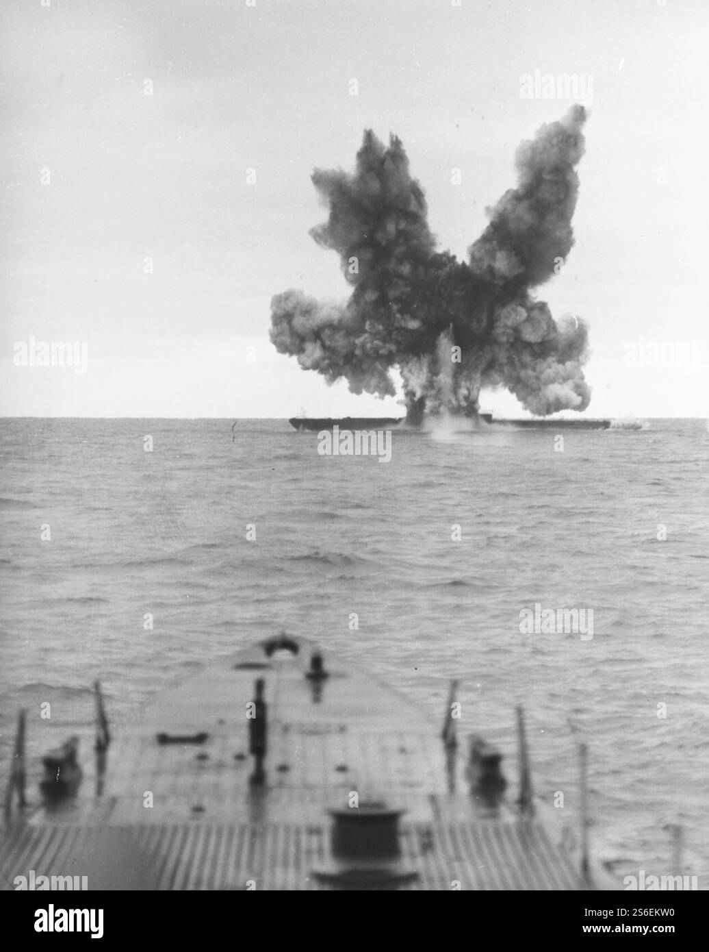 German submarine U-234 is torpedoed by USS Greenfish (SS-351), 20 ...