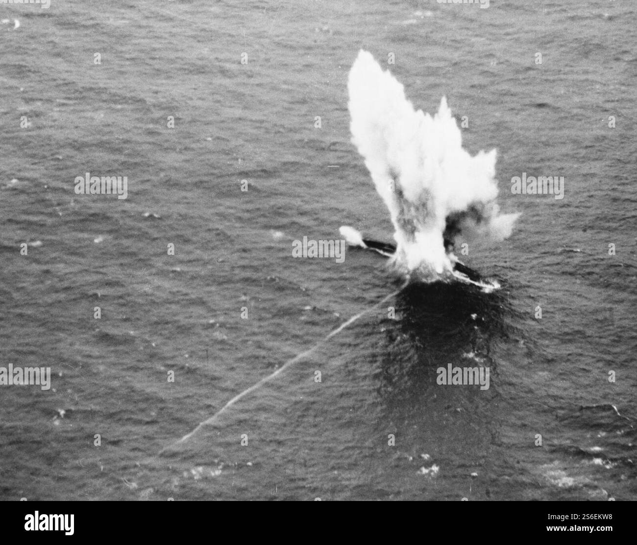 German submarine U-530 is sunk as a target, 28 November 1945 Stock ...