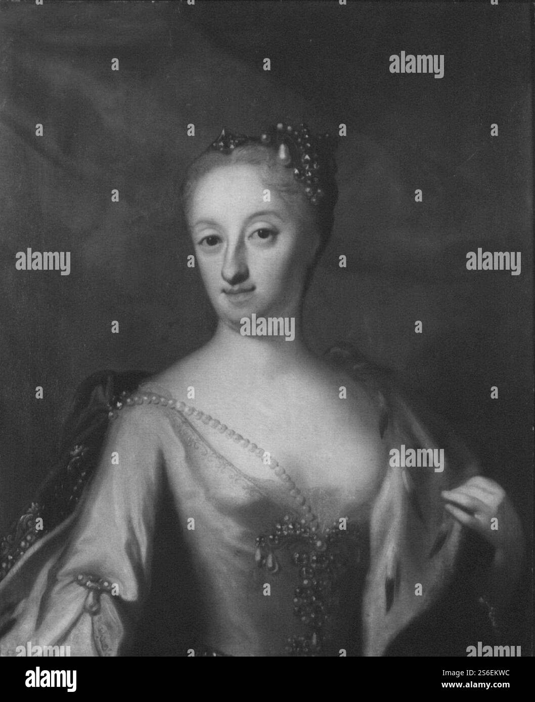 German School, 18th century - Princess Louisa of Saxe-Meiningen (1710 ...