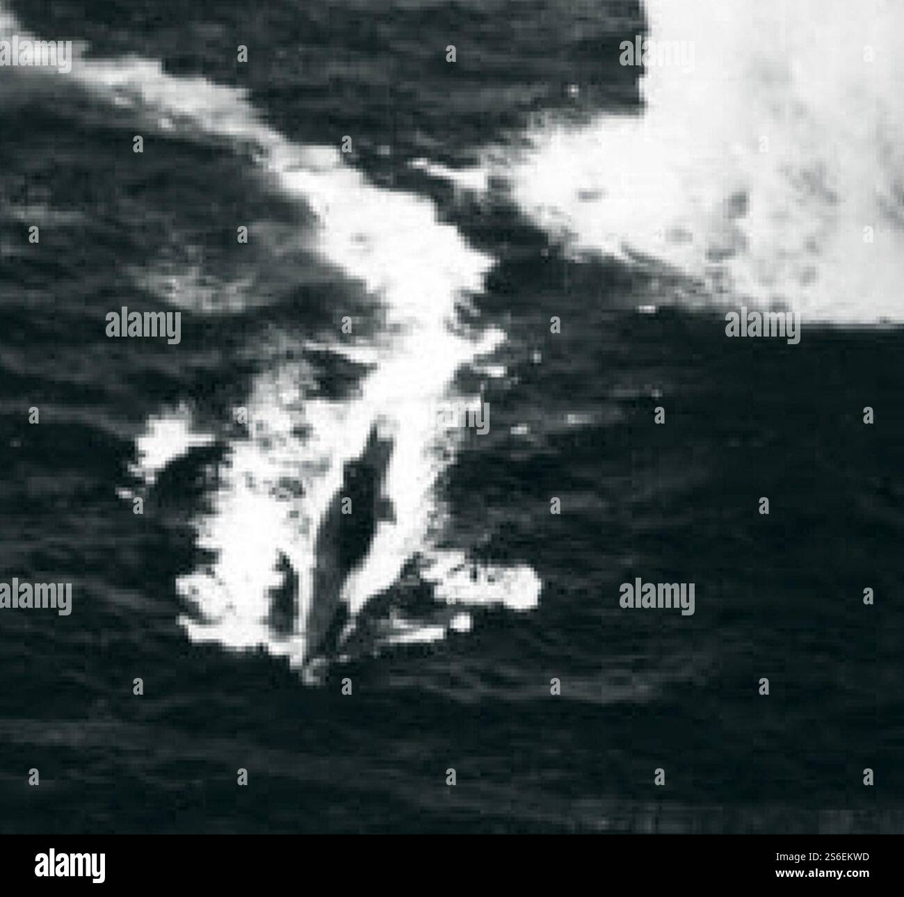 German submarine U-467 is attacked south-east of Iceland on 25 May 1943 ...