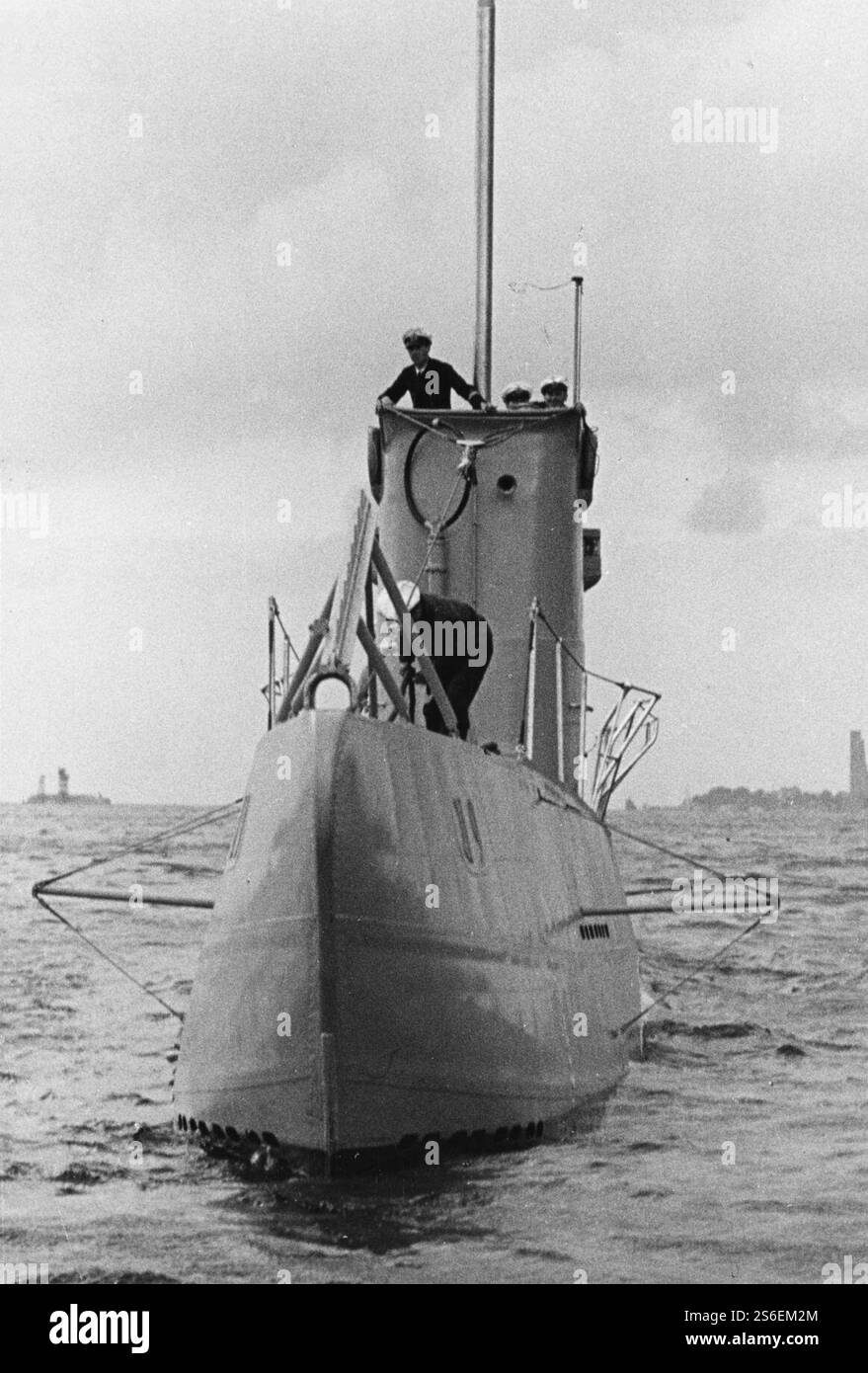 German submarine U-9 off Kiel, Germany, circa in 1935 Stock Photo - Alamy