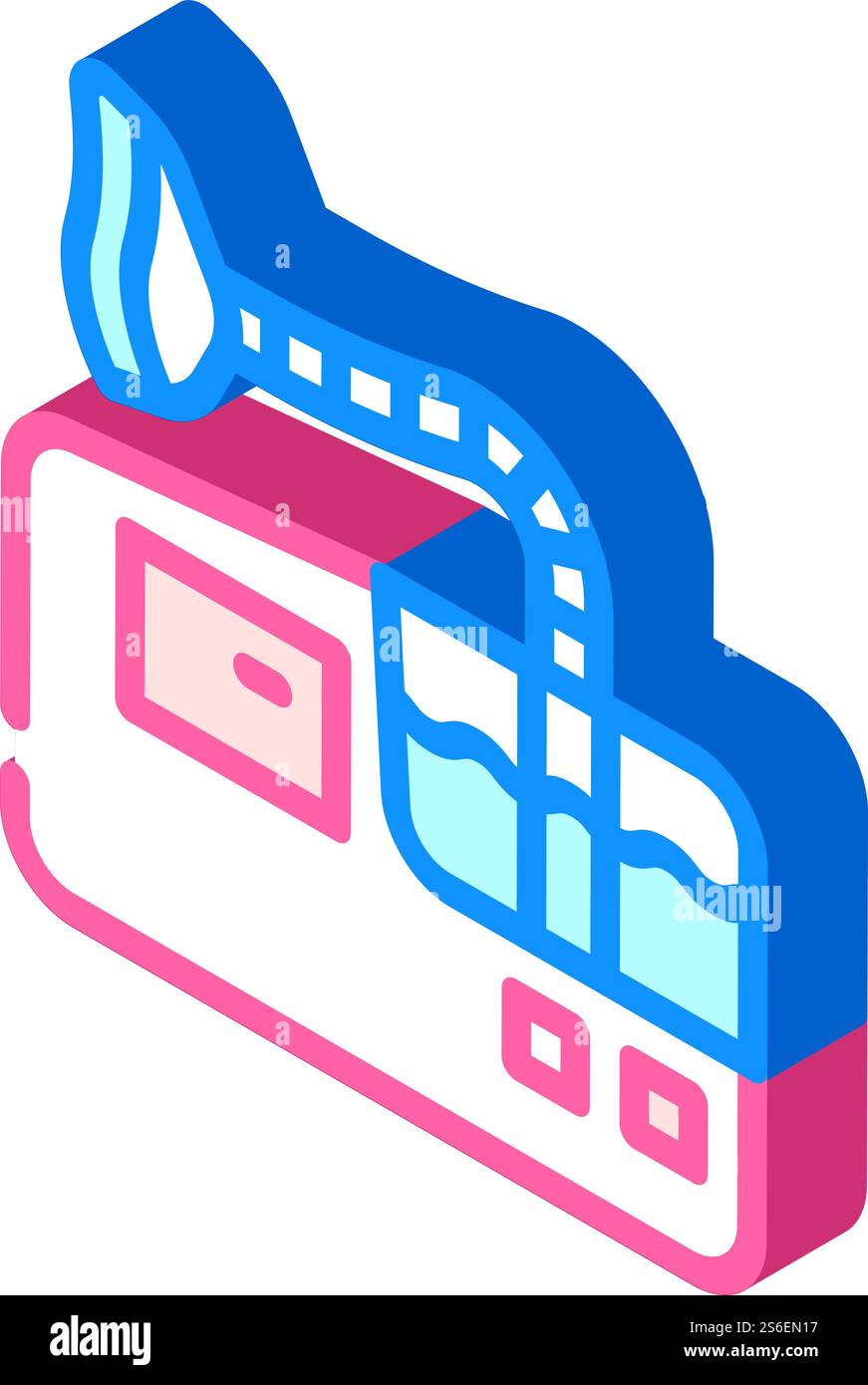 ultrasonic inhaler isometric icon vector. ultrasonic inhaler sign ...