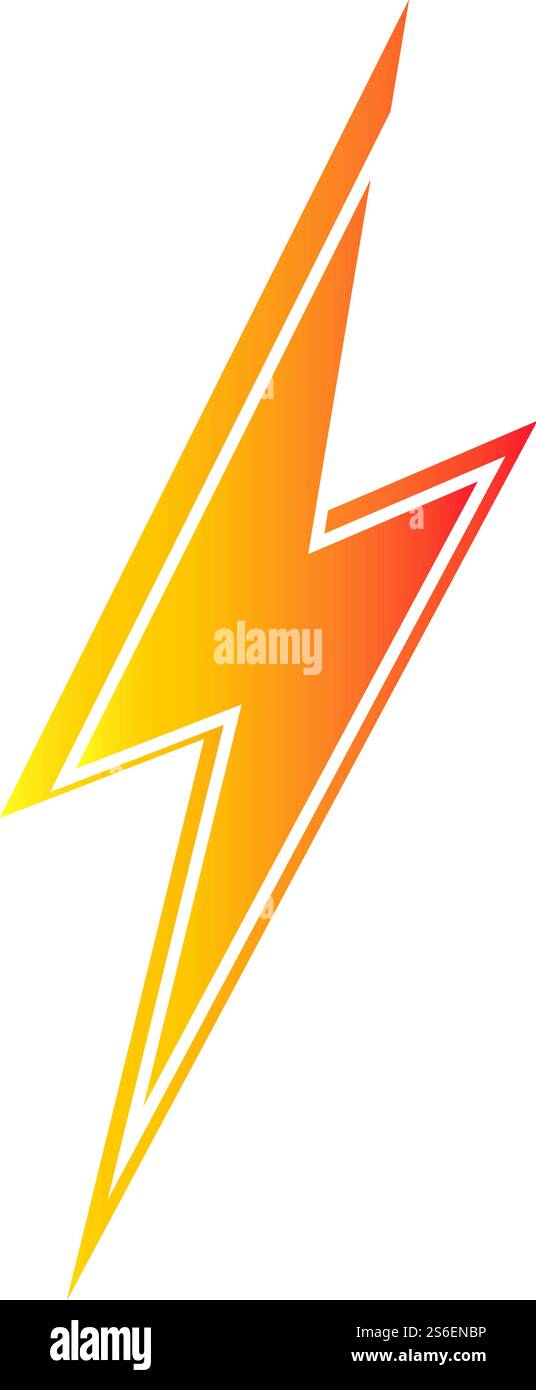 lightning thunderbolt electricity logo design template Stock Vector ...