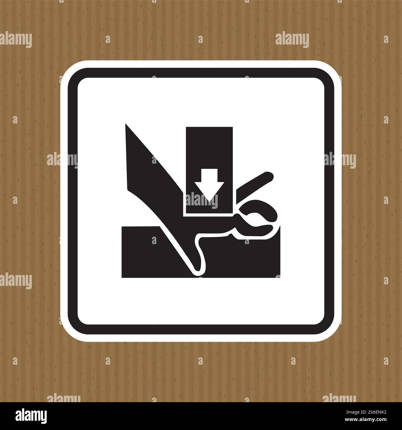 Beware You Hand When Using Silkscreen Symbol Sign Isolate On White ...