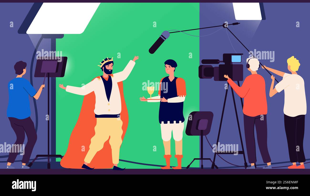 Shooting movie. Filmmaking production, cinema director and operator. TV ...