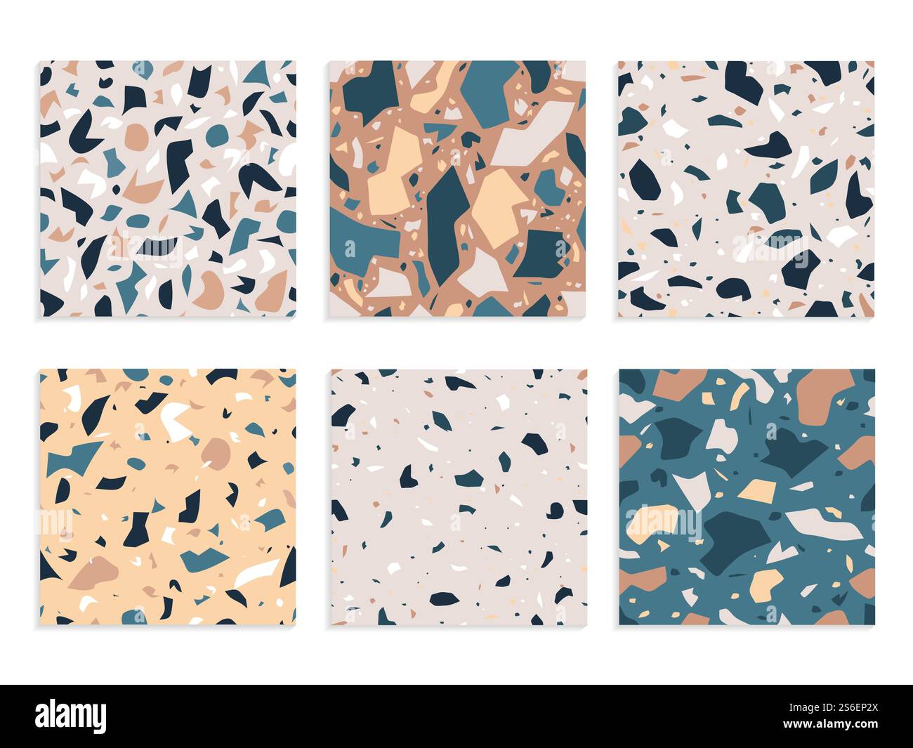 Terrazzo pattern. Flooring concrete interior backgrounds. Vibrant ...