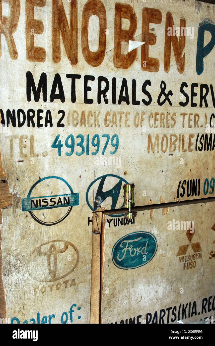 Materials and Service Sign, Load Here Sign Stock Photo - Alamy