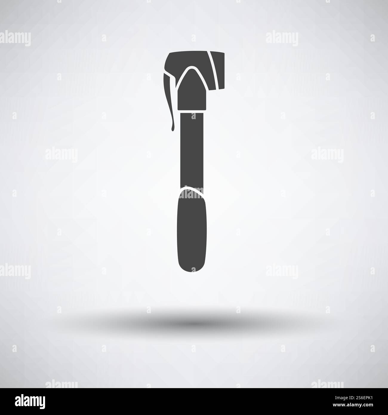 Bicycle Pump Icon. Dark Gray on Gray Background With Round Shadow ...