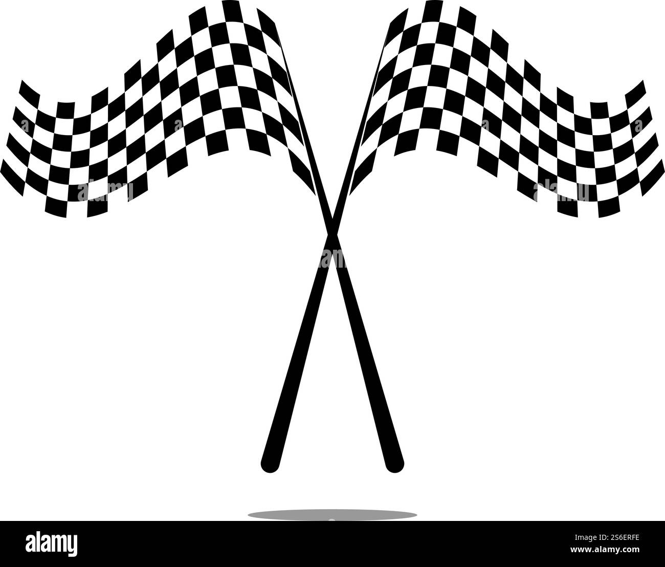 Race flag simple design Black and White Stock Photos & Images - Alamy