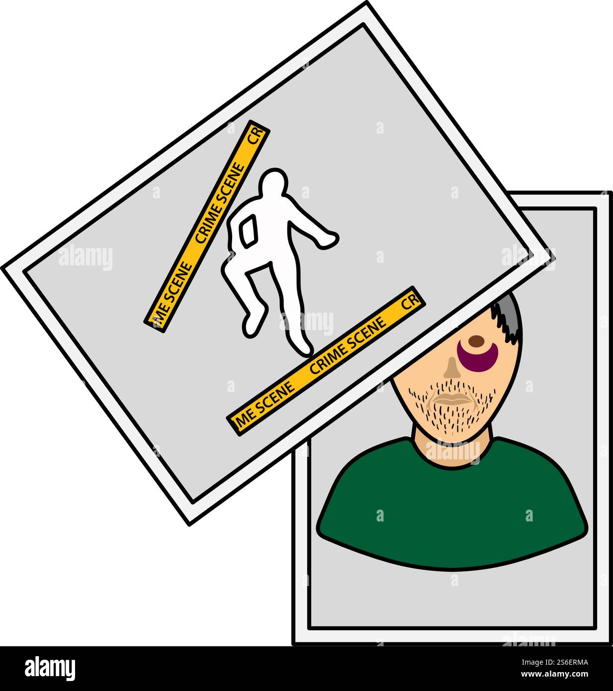 Photograph Evidence Icon. Editable Outline With Color Fill Design ...