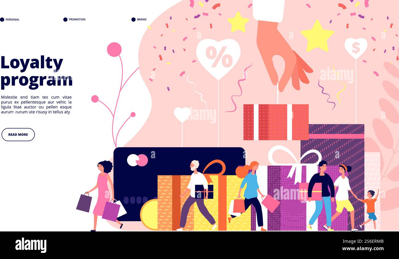 Loyalty program concept. Customer allegiance marketing program ...