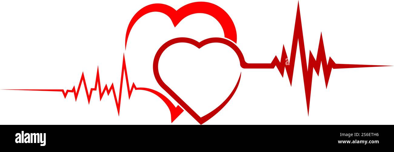 art design health medical heart beat pulse Stock Vector Image & Art - Alamy