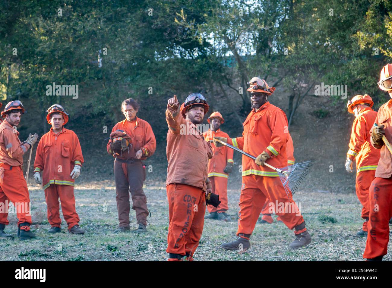 Los Angeles, United States. 15th Jan, 2025. Inmates from California's ...