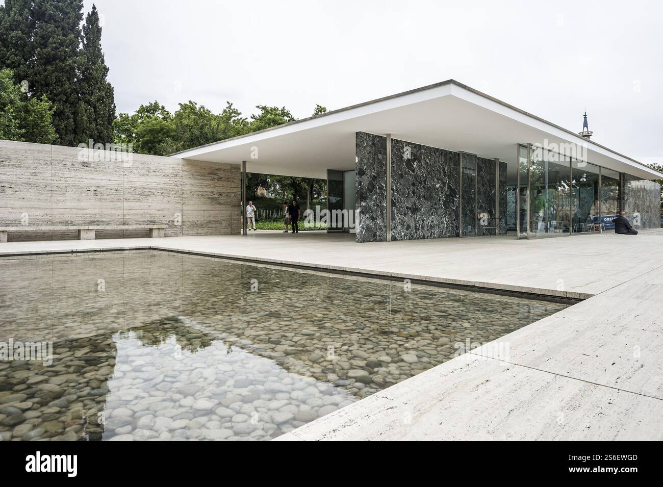 Barcelona Pavilion, reconstructed German pavilion for the 1929 World ...