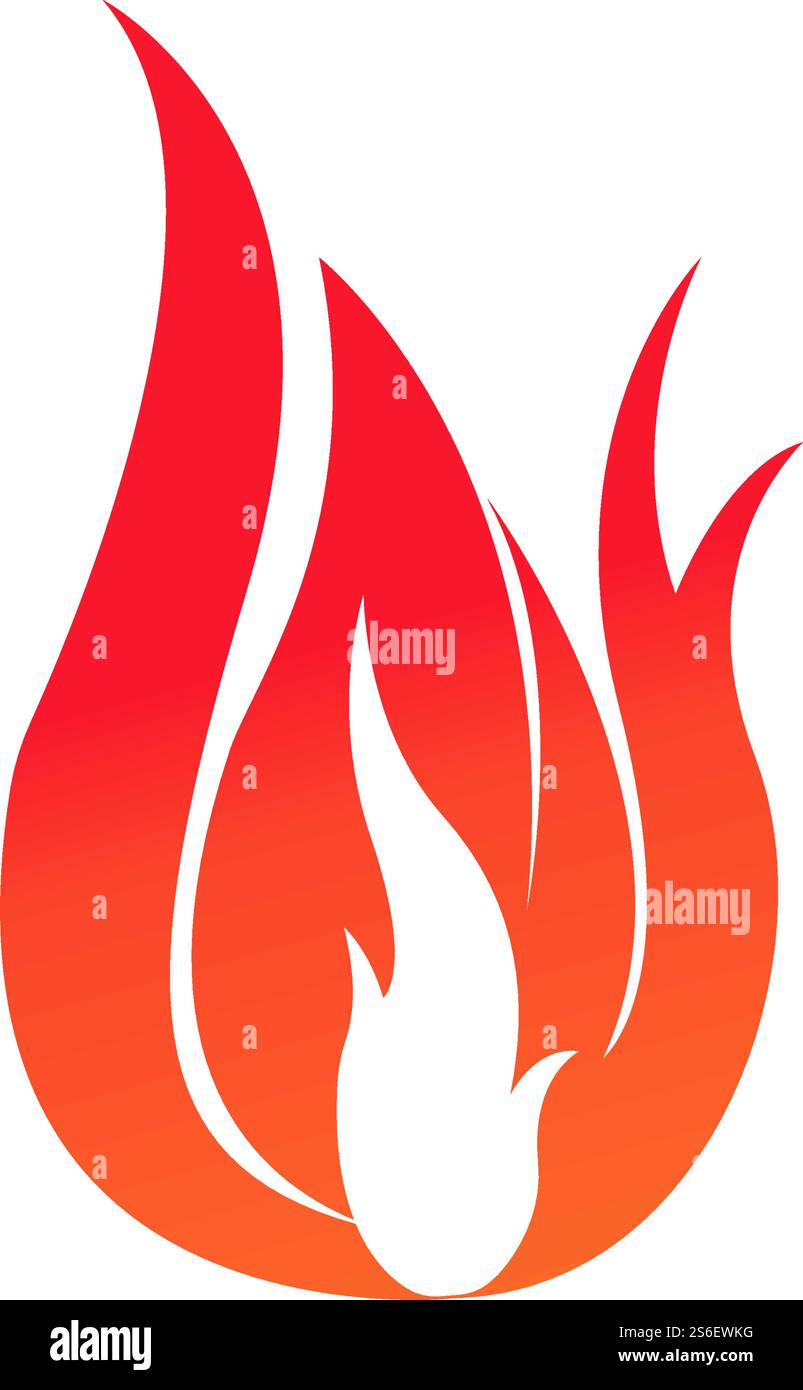 Fire flame vector illustration design template Stock Vector Image & Art ...