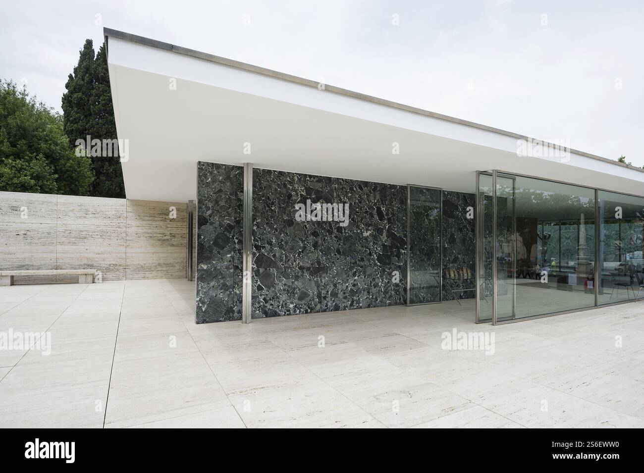 Barcelona Pavilion, reconstructed German pavilion for the 1929 World ...