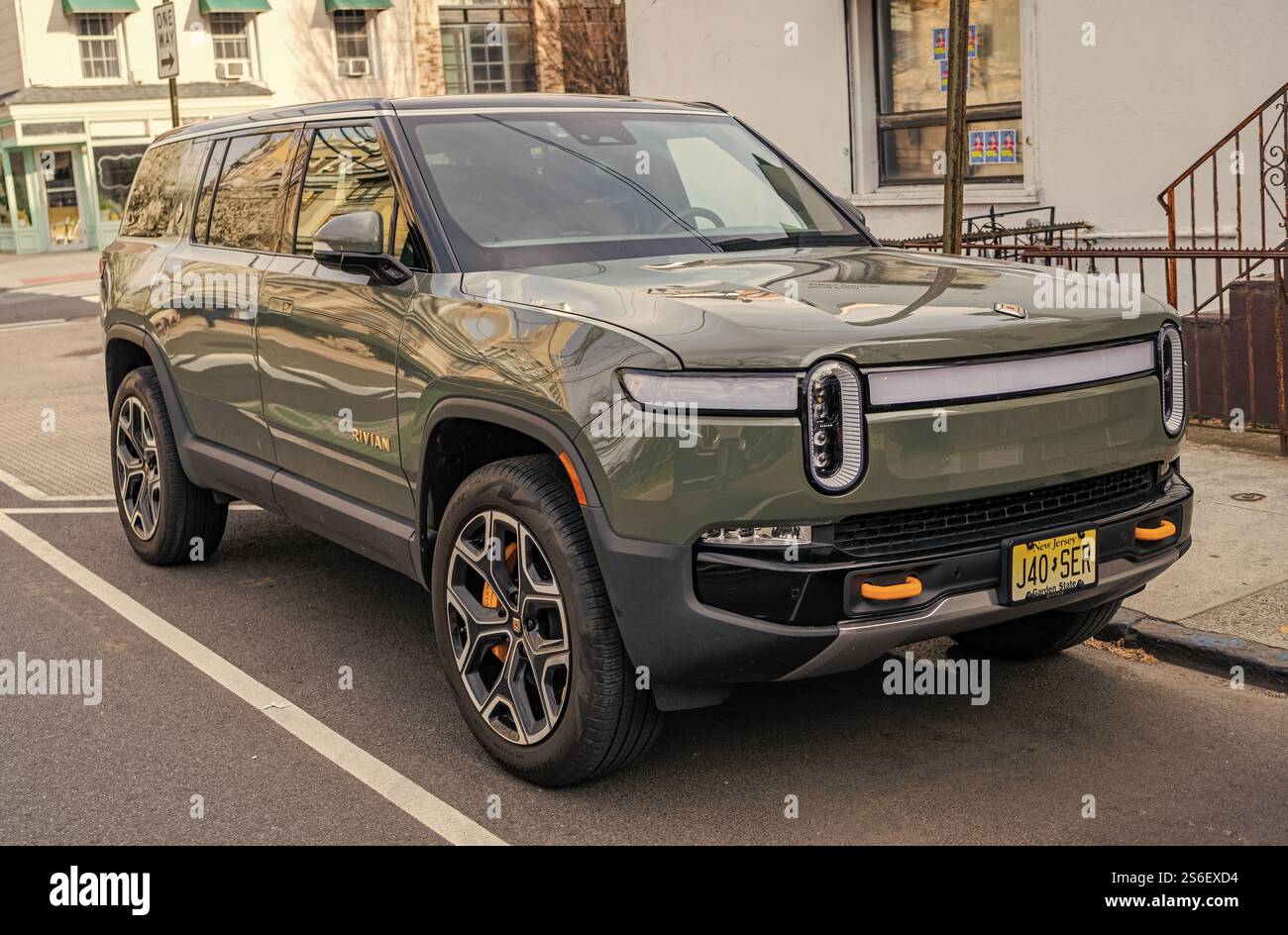 New York City, USA - April 01, 2024: 2022 Rivian R1S Launch Edition ...