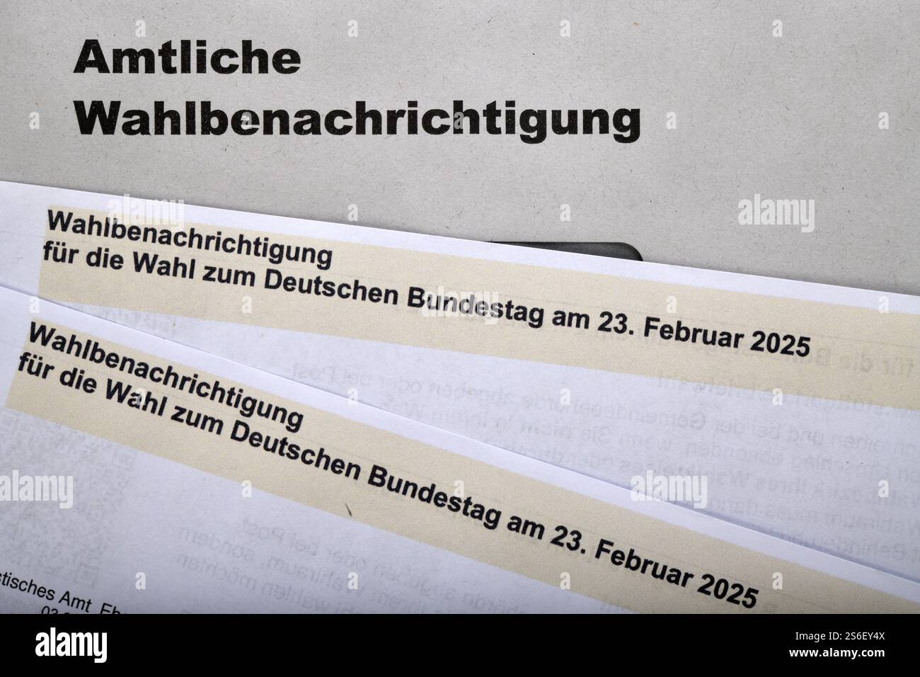 Official election notification for the Bundestag election on 23 ...