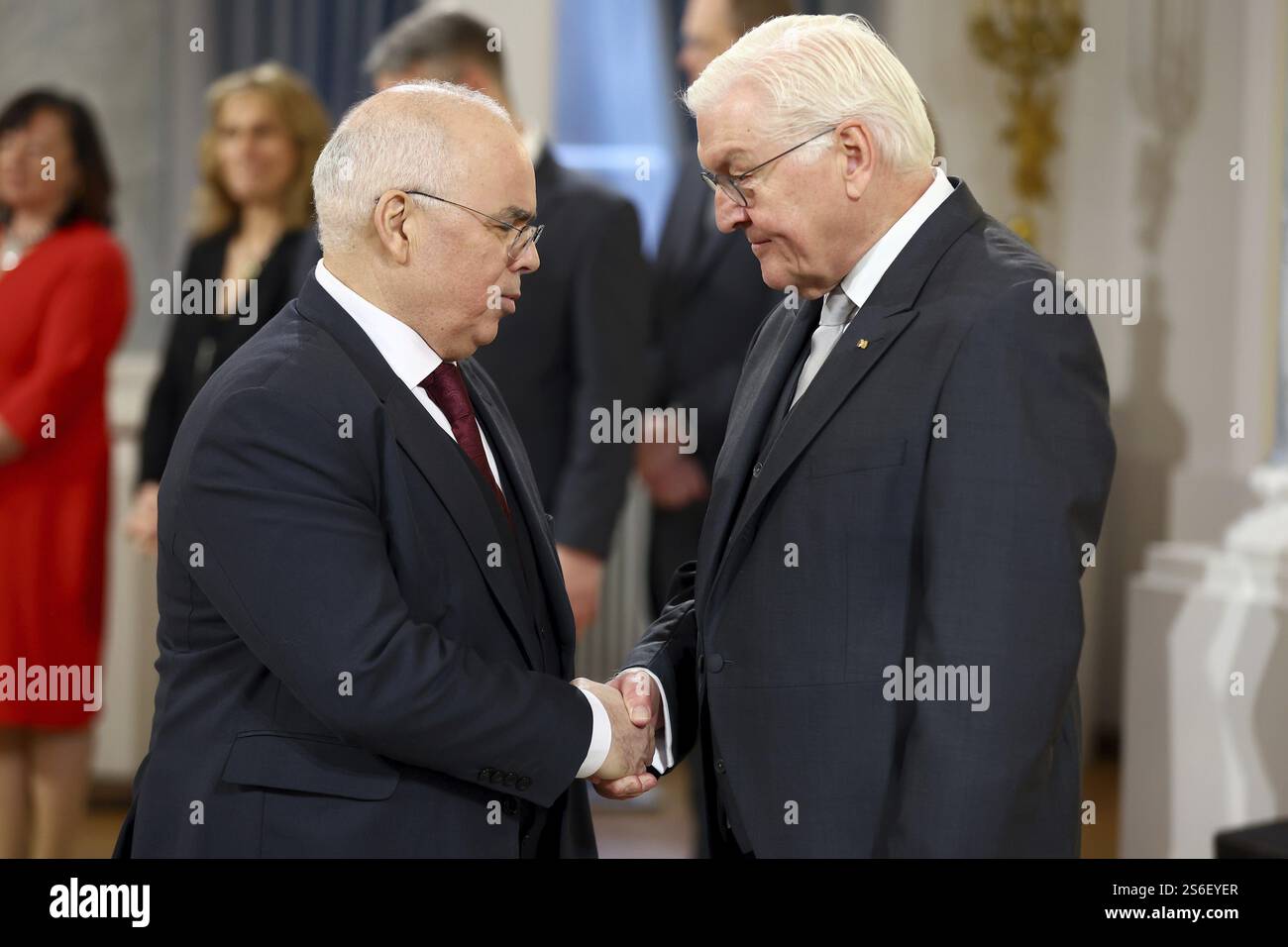 Larbi El Hadj Ali Algeria Is Received By Frank Walter Steinmeier President Of The Federal