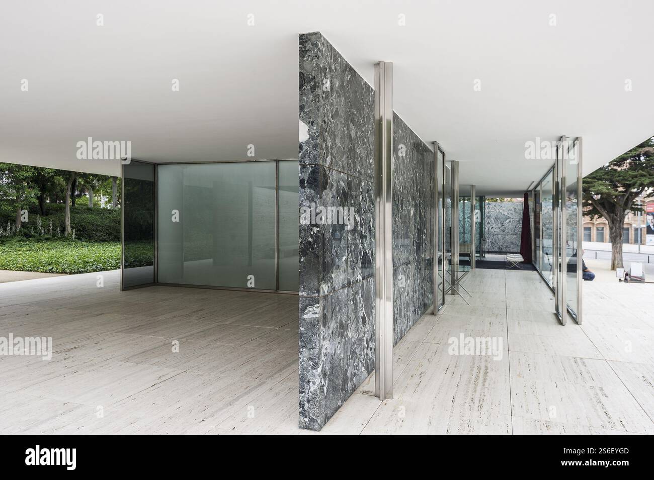Barcelona Pavilion, reconstructed German pavilion for the 1929 World ...