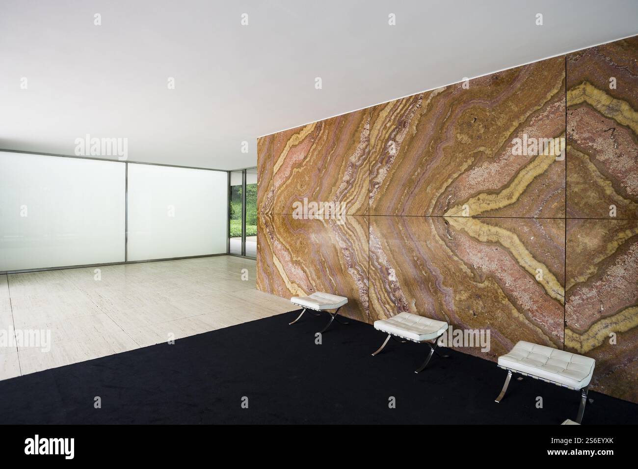Barcelona Pavilion, reconstructed German pavilion for the 1929 World ...