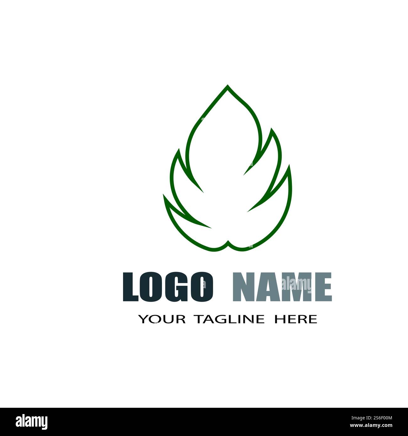 Monstera leaf logo vector design Stock Vector Image & Art - Alamy