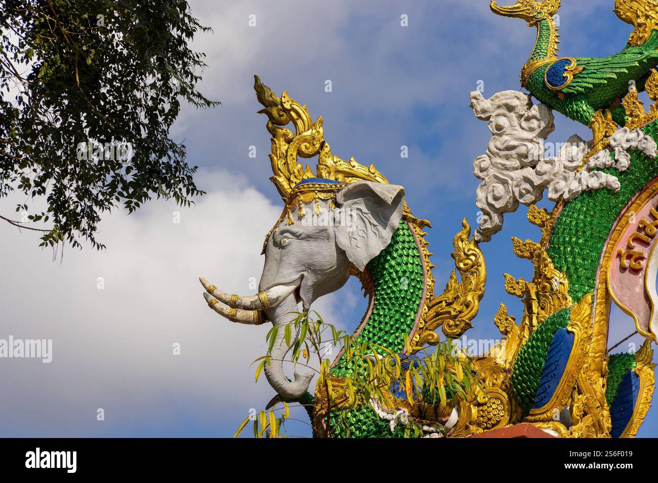 Religious statues in the Golden Triangle, Thailand Stock Photo - Alamy