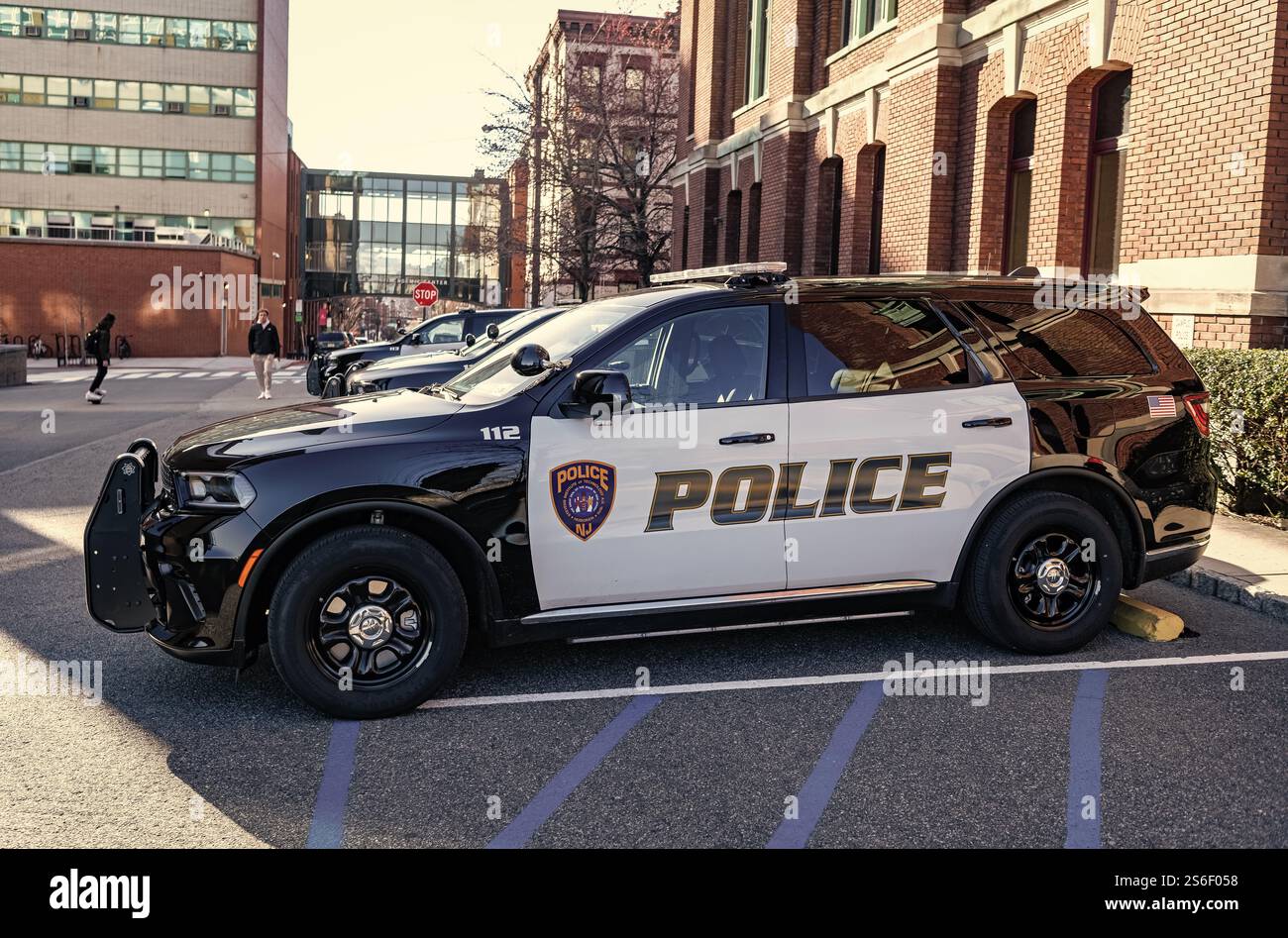 New York City, USA - March 25, 2024: Dodge Durango Police vehicle ...