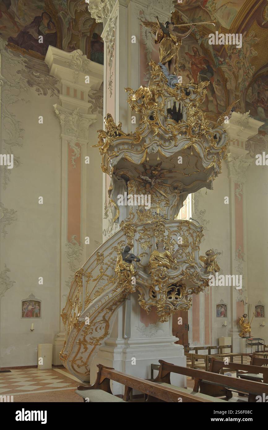 Magnificent baroque pulpit with sounding board by Johannes Foerster ...