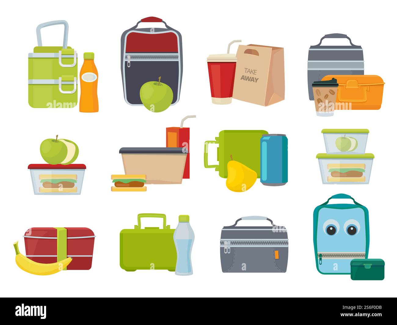 Lunch box. Fruits and vegetables for kids dinner lunch drinks and foods ...